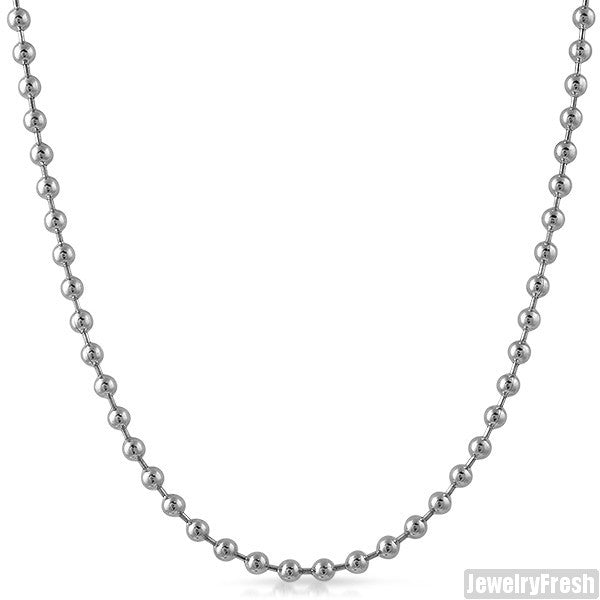 4mm Stainless Steel Bead Chain – JewelryFresh