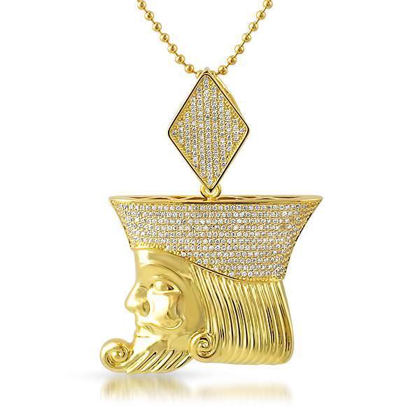 Gold Iced Out Card Deck King Chain Set – JewelryFresh