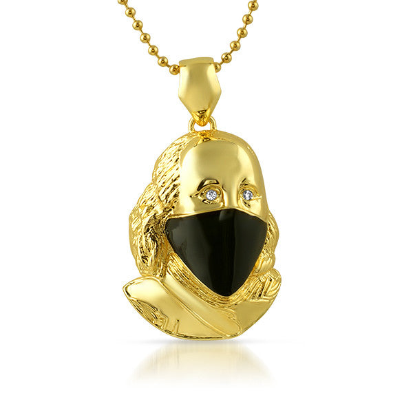 Gold Masked Ben Franklin Pendant Set – JewelryFresh